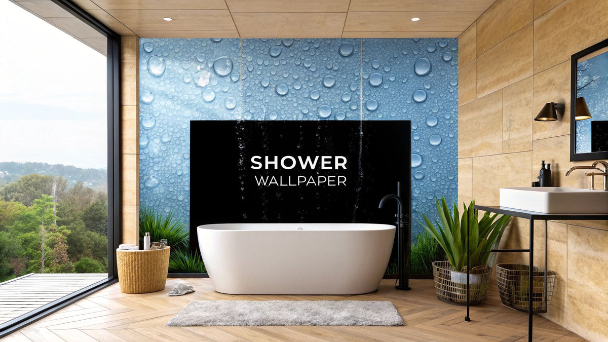 Stylish Waterproof Wallpaper for Shower | Durable & Easy to Install ...